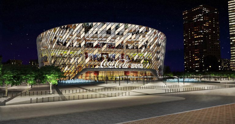 Inside the Coca-Cola Arena Dubai - identity