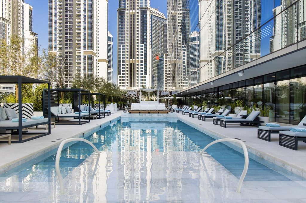 Take a look inside the newly opened ME Dubai hotel by Zaha Hadid