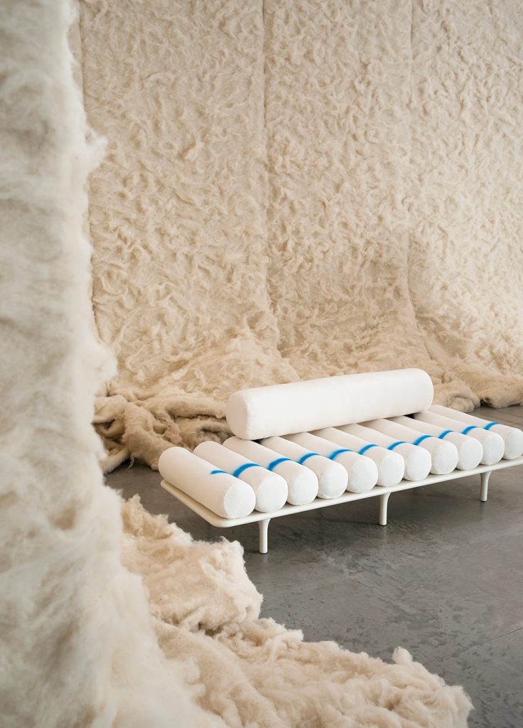 Formafantasma turns Tacchini's sofas inside out with new wool ...