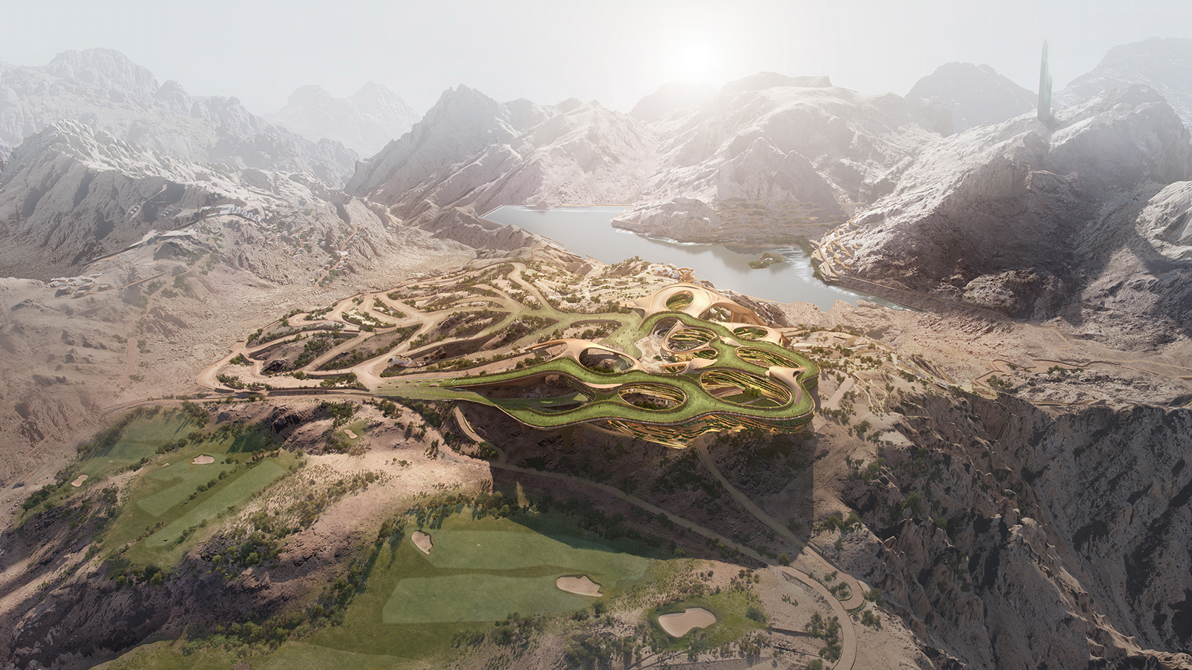 Aedas with a consortium of architects designs Trojena Ski Village